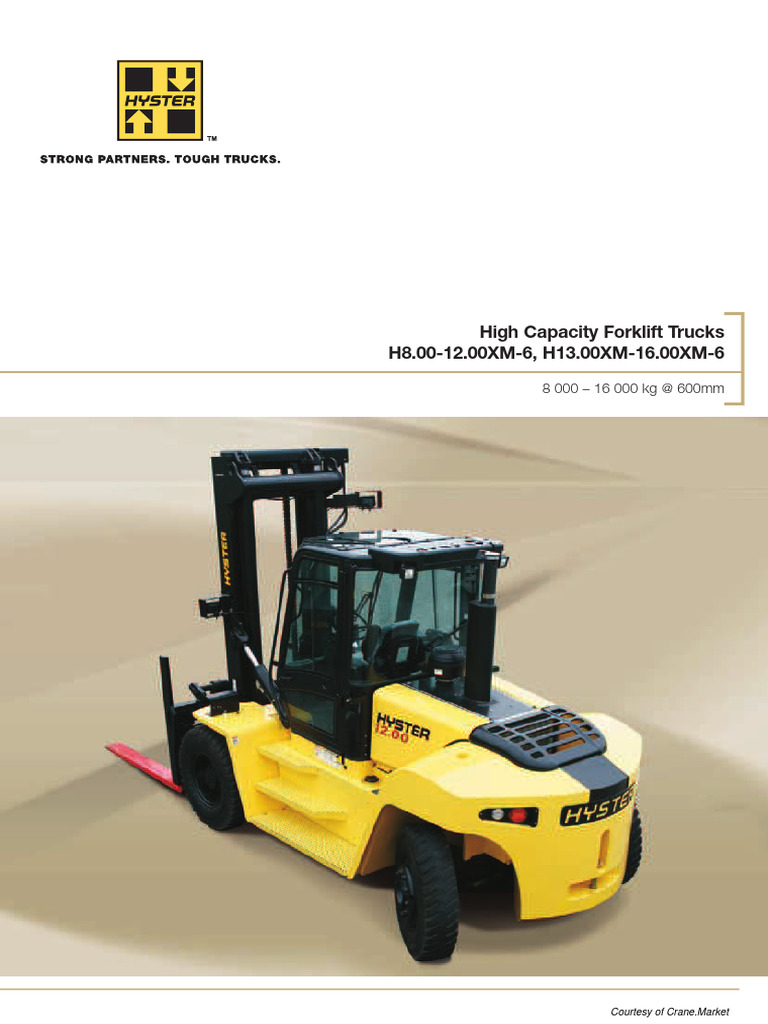Hyster Forklifts Spec 3a6741 | PDF | Truck | Elevator
