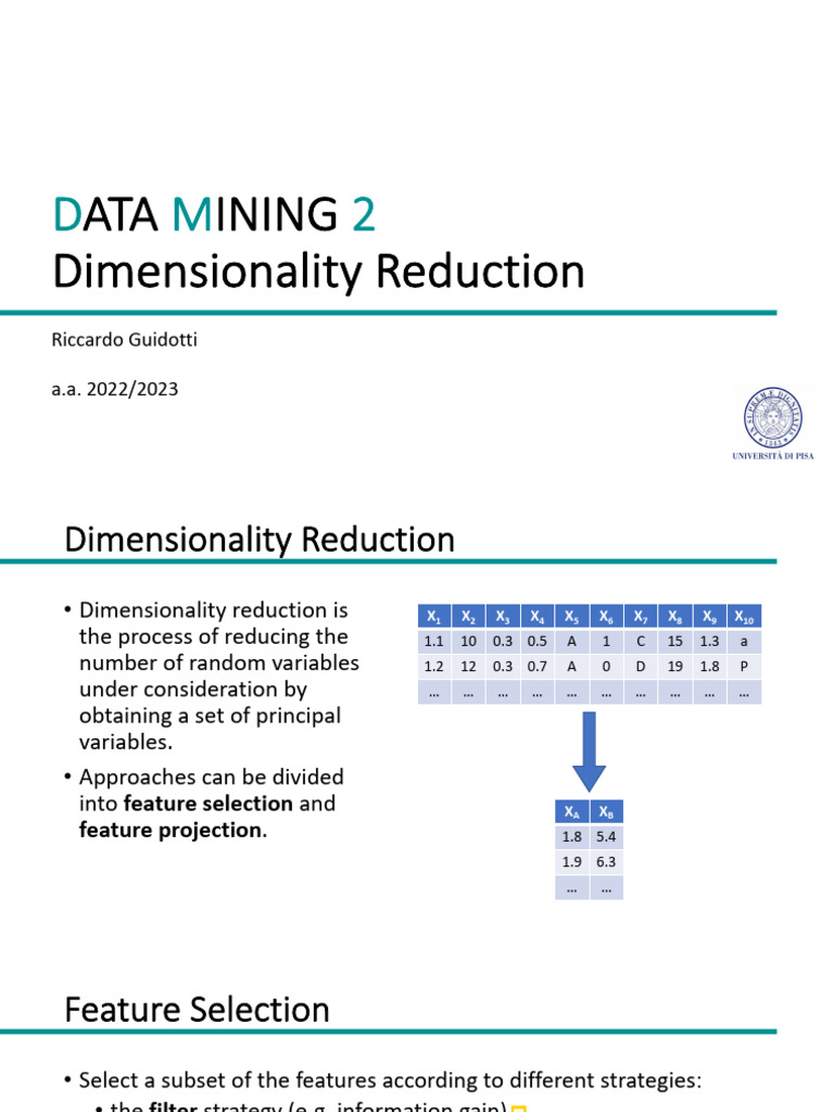 16 dm2 Dimred 2022 23 | PDF | Principal Component Analysis | Eigenvalues And Eigenvectors