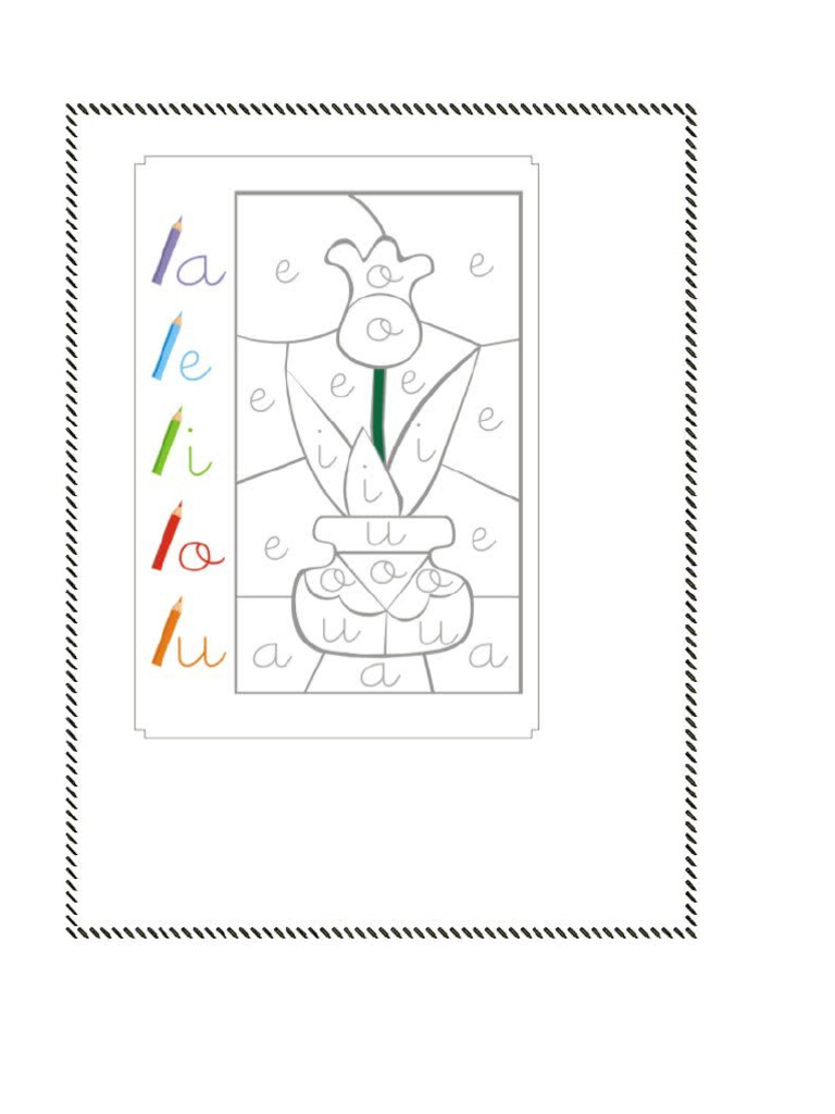 Ficha Reconocimiento de Vocales 2 | PDF