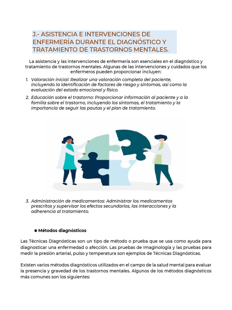 Intervenciones de Enfermería en Salud Mental | PDF | Psicoterapia ...