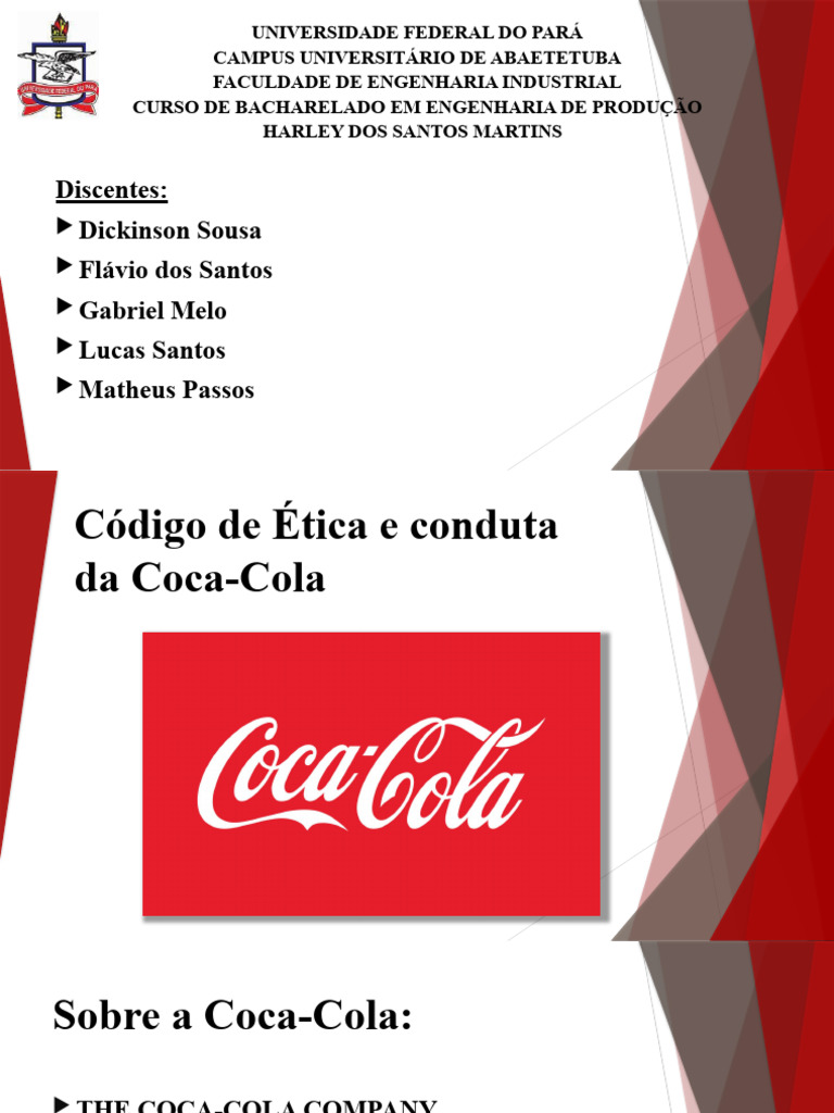Código de Ética da Coca-Cola | PDF | Coca Cola | The Coca Cola Company