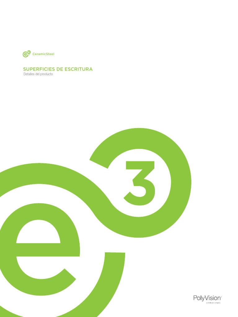 2014 Polyvision E3 Ceramicsteel Product Details | PDF | Materiales ...