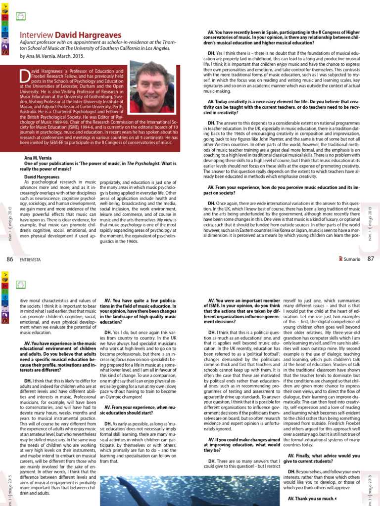 Music Education's Impact on Development | PDF | Psychology | Creativity