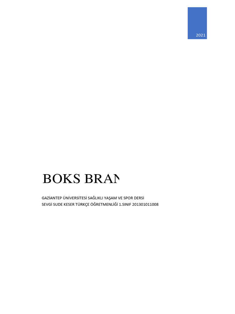 Boks Tari̇hi̇ | PDF