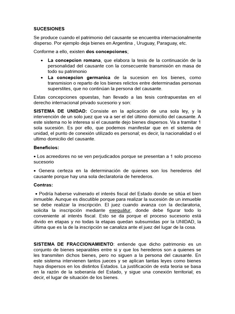TEMA SUCESIONES Dip | PDF | Herencia | Bienes (Ley)