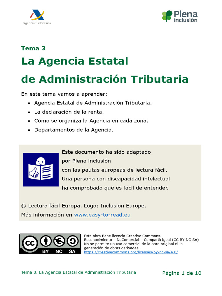 Tema 3. La Agencia Estatal de Administracion Tributaria | PDF ...