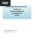 Technology Grade 8 Term 3 Intervention | PDF | Lever | Gear