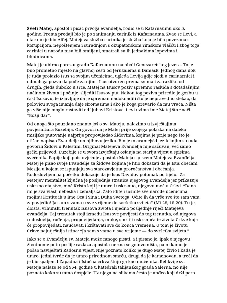SV Matej | PDF