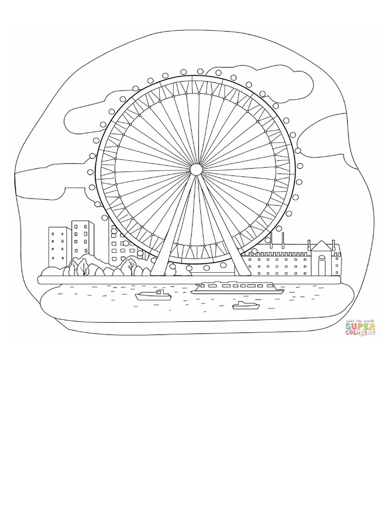 Coloriage - London Eye - Coloriages À Imprimer GR | PDF