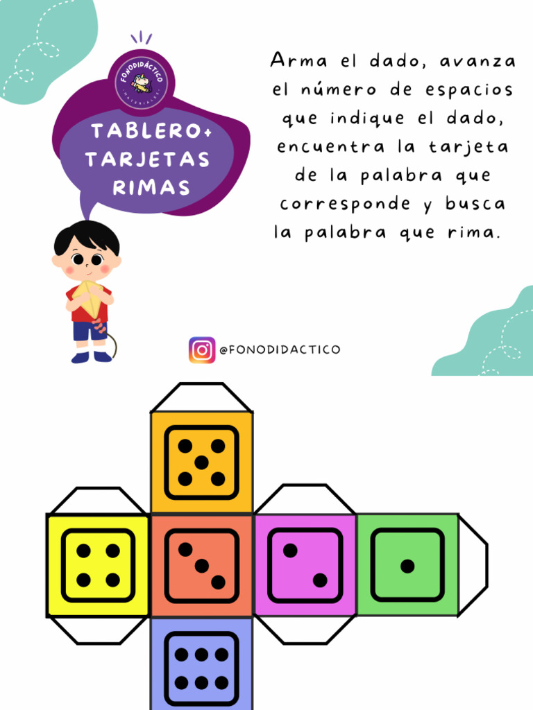 Tablero+tarjetas Rimas | PDF