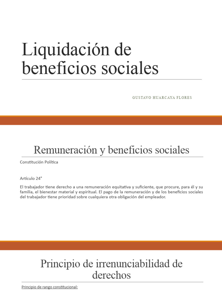 Liquidacion de Beneficios Sociales | PDF | Salario | Derecho laboral