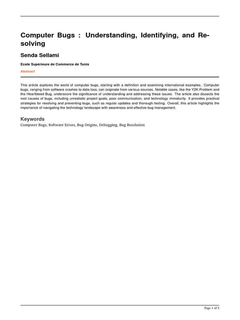 Understanding Computer Bugs and Solutions | PDF | Software Bug | Debugging