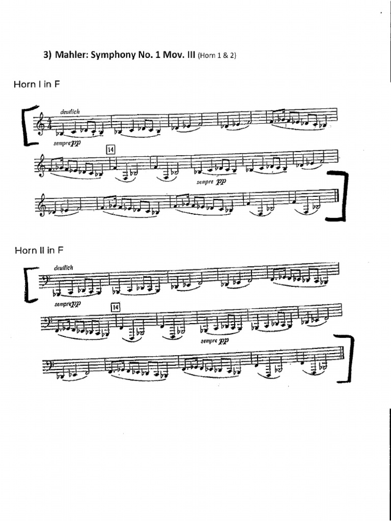 Mahler - Symphony No. 1 Mov. III | PDF