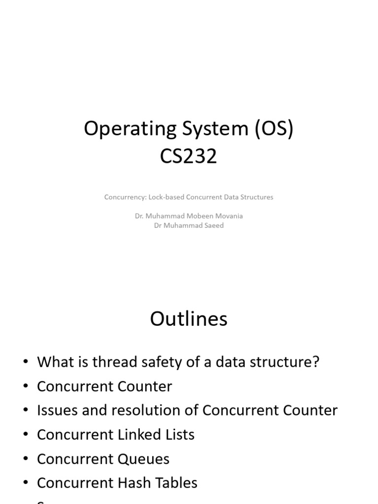 Lec18-Lock Based Concurrent Data Structures | PDF Lec18-Lock Based Concurrent Data Structures | PDF