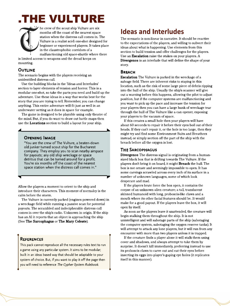 (TTOS) The Vulture | PDF