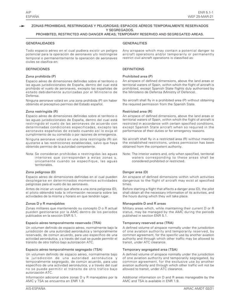 LE ENR 5 1 en | PDF | Control de tráfico aéreo | Seguridad de la aviación