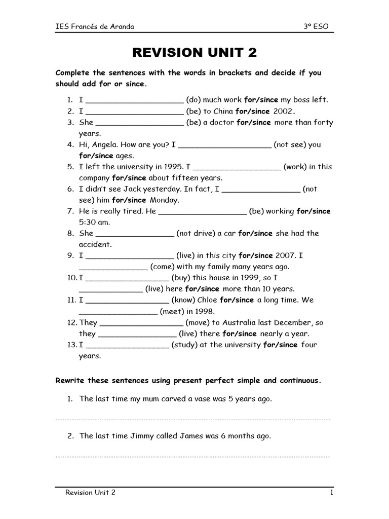 Grammar Revision Present Perfect and Stative Verbs | PDF | Language Mechanics | Linguistics