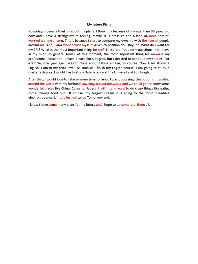 My Future Plans and Aspirations | PDF