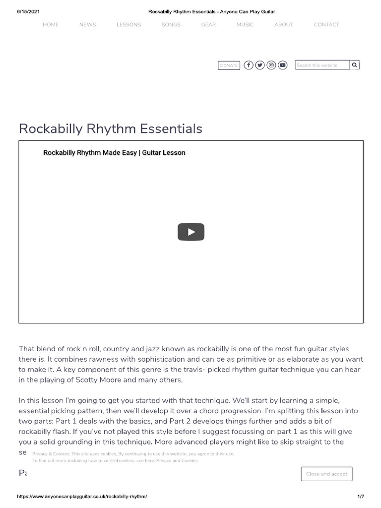 Anyonecanplayguitar Rockabilly Rhythm | PDF