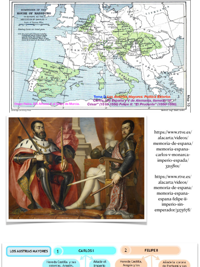 Tema 5 Austrias Mayores. | PDF | Imperio español | Casa de los Habsburgo