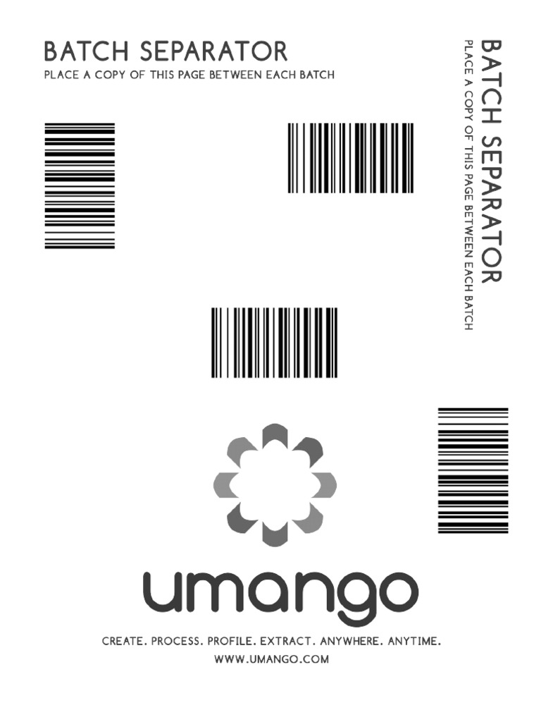Umango Batch Separator | PDF