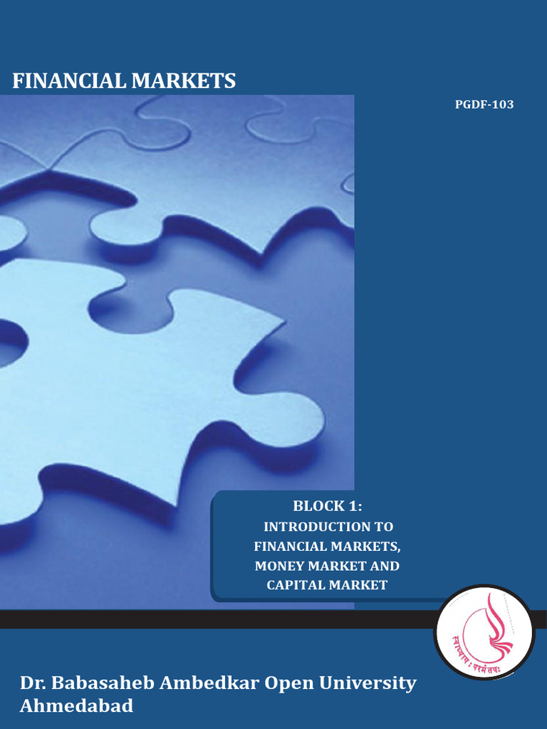 PGDF 103 SLM | PDF | Money Market | Financial Markets