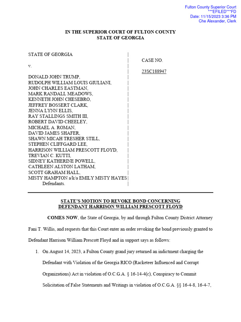 Motion to Revoke Bond | PDF | Common Law | Criminal Justice