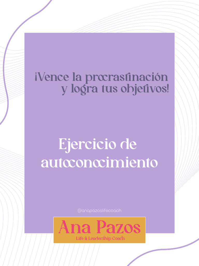 Ejercicio de Autoconocimiento - EXMA | PDF | Dilación | Habilidades profesionales