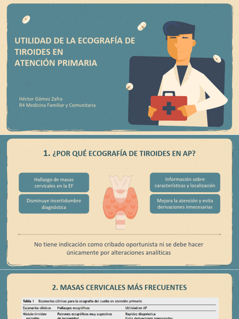 Utilidad de ecografía de tiroides en AP | PDF | Tiroides | Anatomía humana