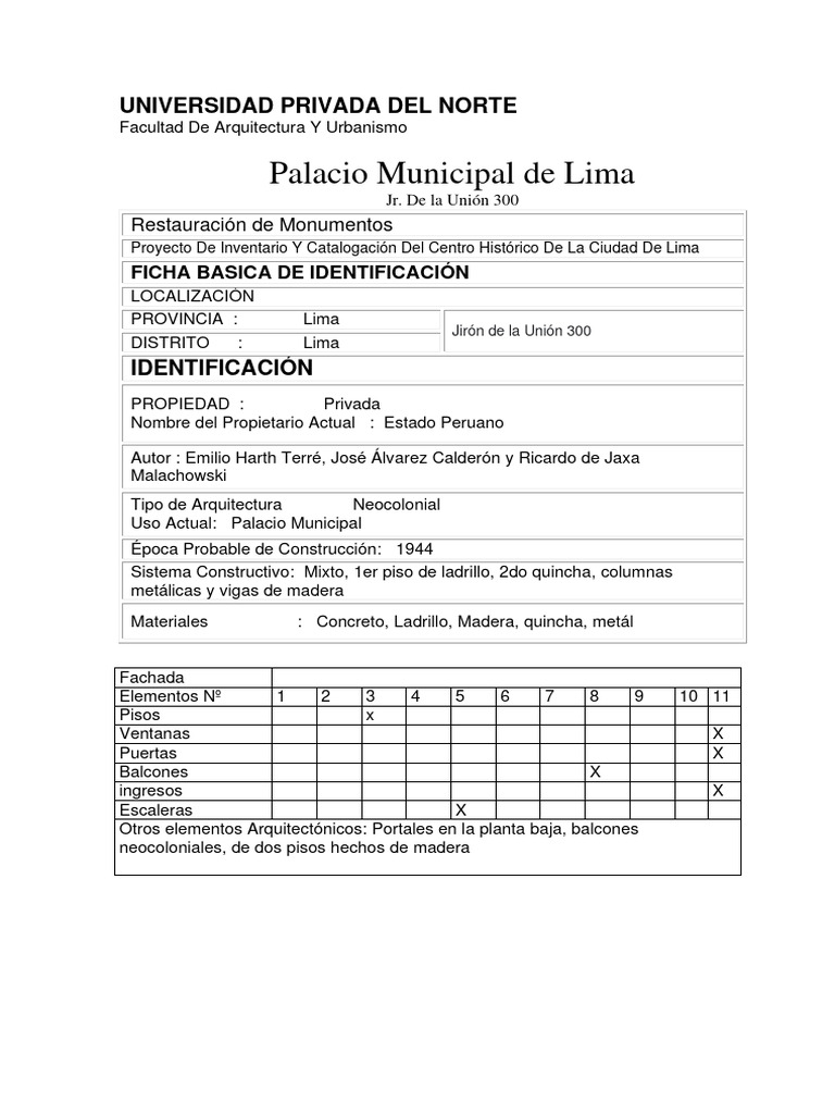 FICHA IDENTIFICACION | PDF | Diseño arquitectonico | Arquitectura