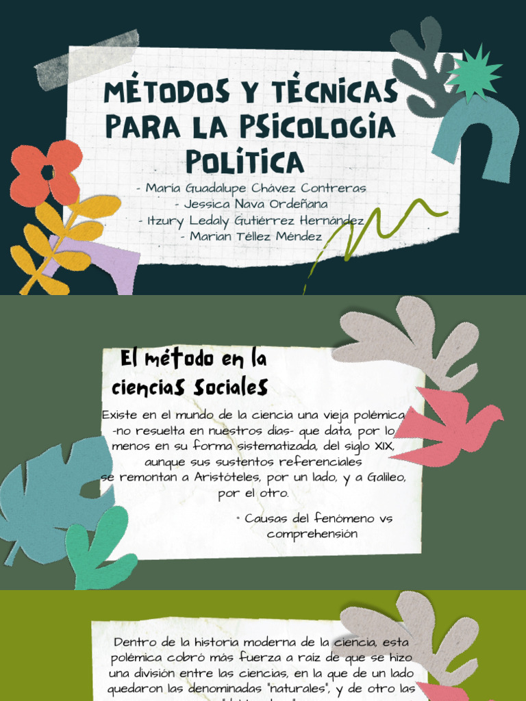 Presentación Psicología Política | PDF | Sicología | Conocimiento