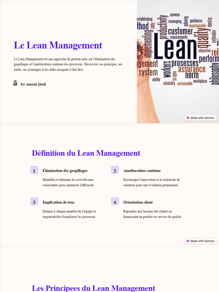 Le Lean Management | PDF | Lean (production) | Économie