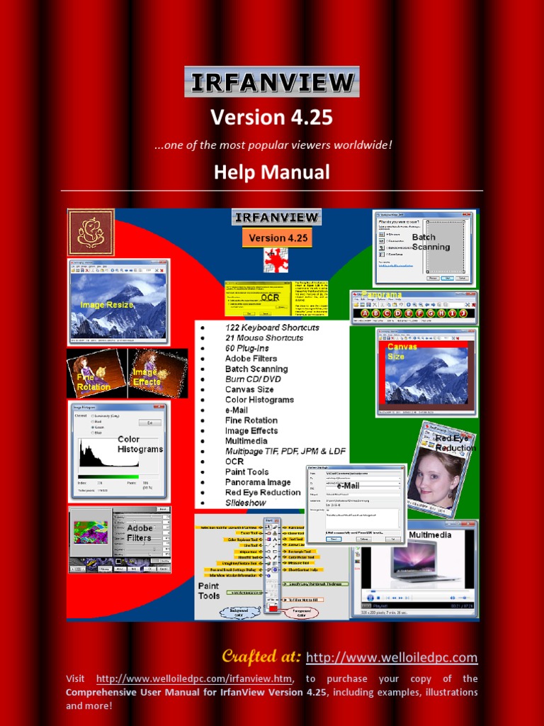 IrfanView 4 25 Help Manual Lite | PDF | Computer Data | Imaging