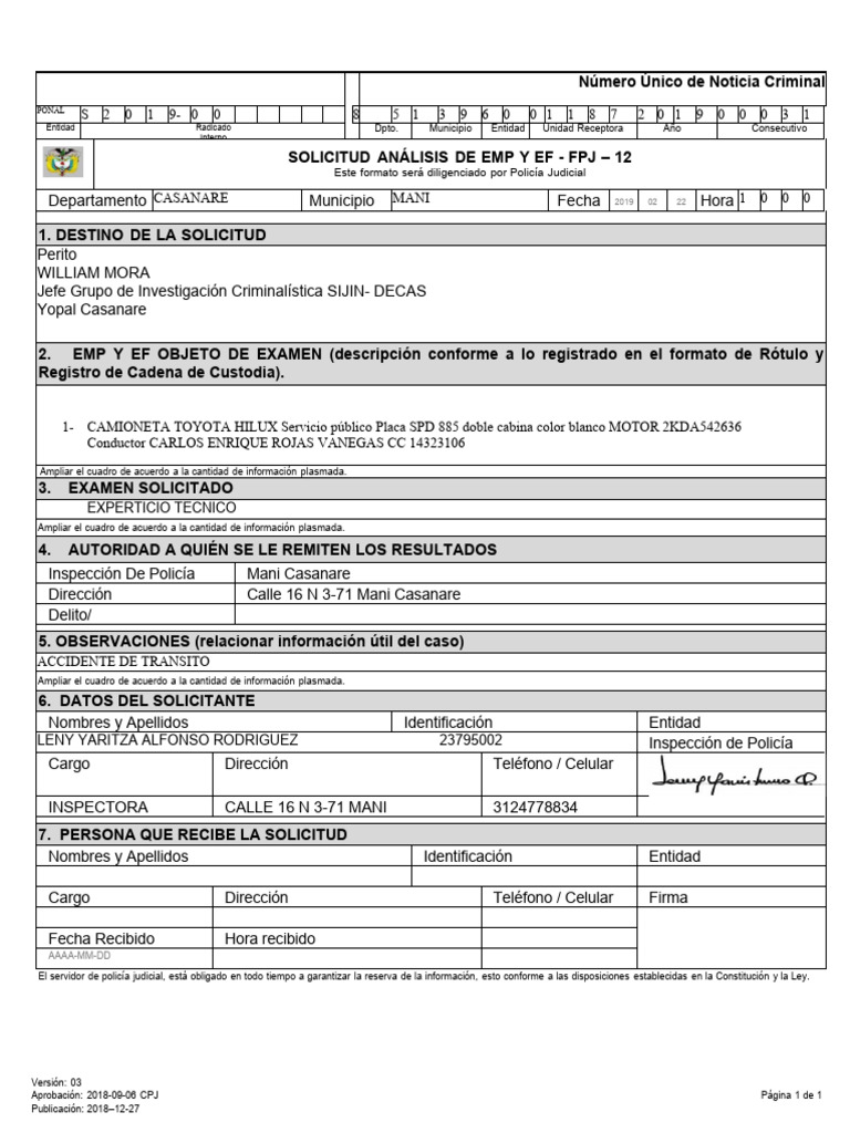 FPJ-12-Solicitud-de-Análisis-de-EMP-y-EF-V-03 NUEVO (1) (1) (Liliana Velandia) | PDF | Gobierno