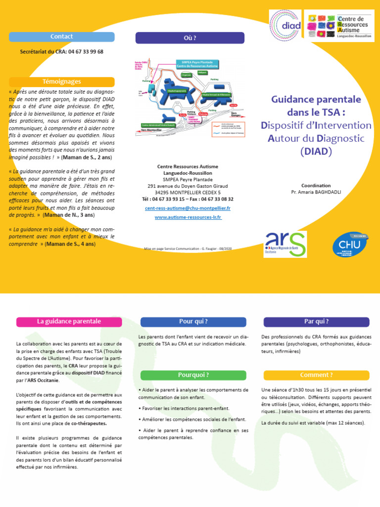 Guidance parentale pour TSA : DIAD | PDF | Trouble du spectre de l ...