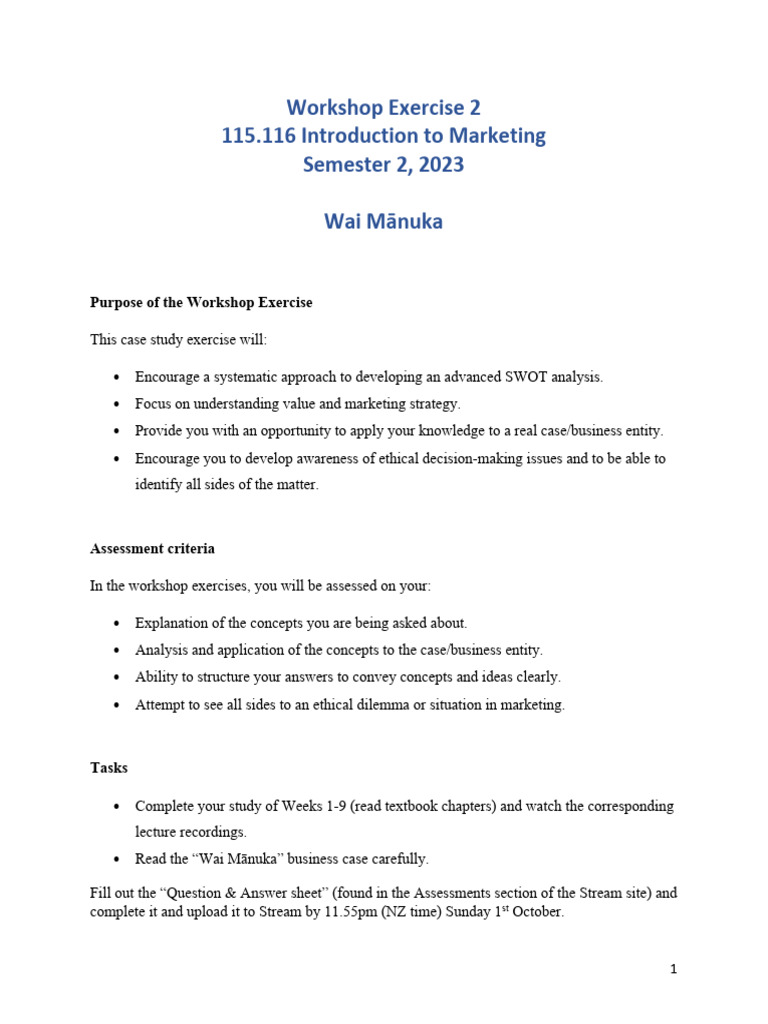 Manuka Case Study Final | PDF | Drink | Economies