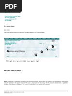 View and Print Void Cheque - RBC Online Banking | PDF