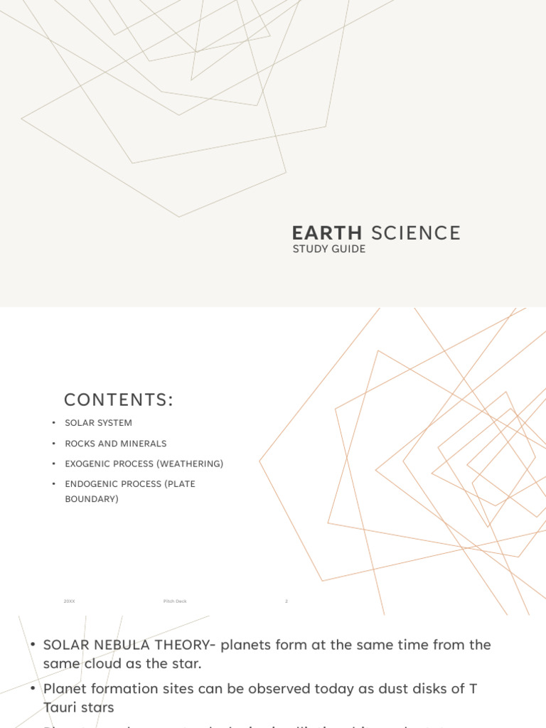Earth Science - Study Guide | PDF | Rock (Geology) | Meteoroid