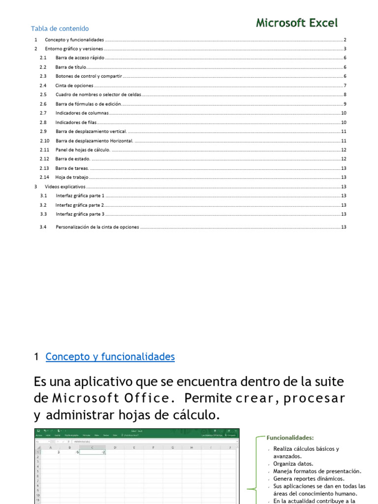 Microsoft Excel | PDF | Hoja de cálculo | Microsoft Excel