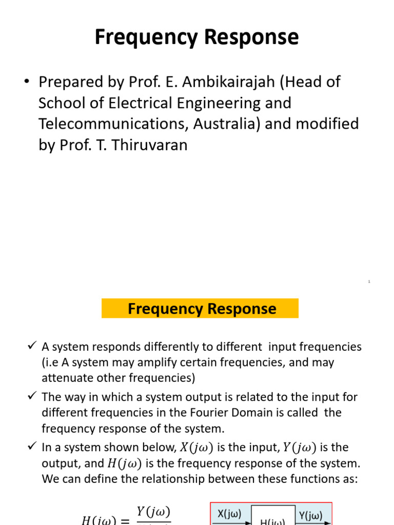 Equency Response | PDF | Electrical Engineering | Electronics