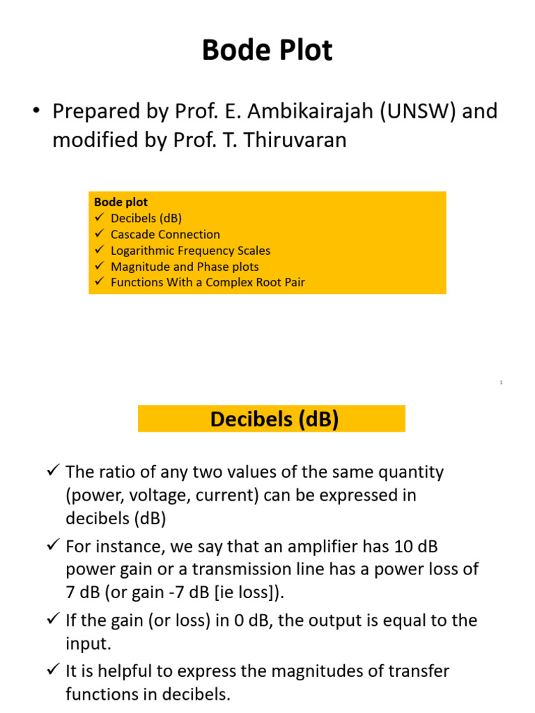 Bode Plot Updated | PDF | Decibel | Mathematics