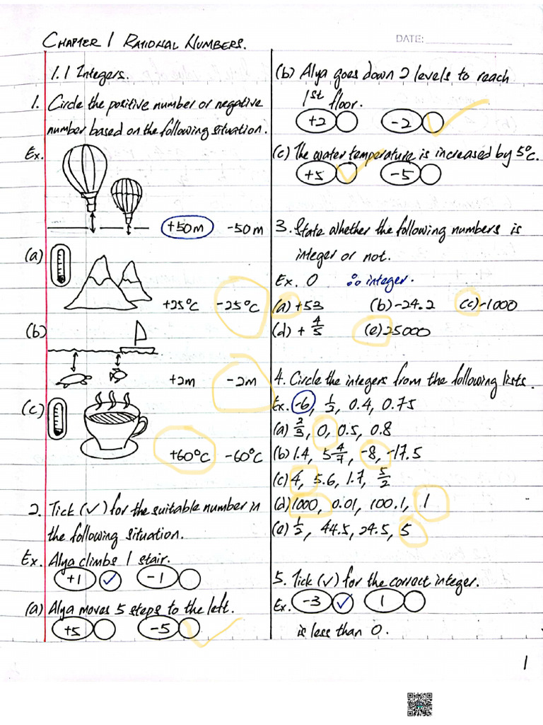 Top World Mathematics Form 1 Chapter 1 | PDF