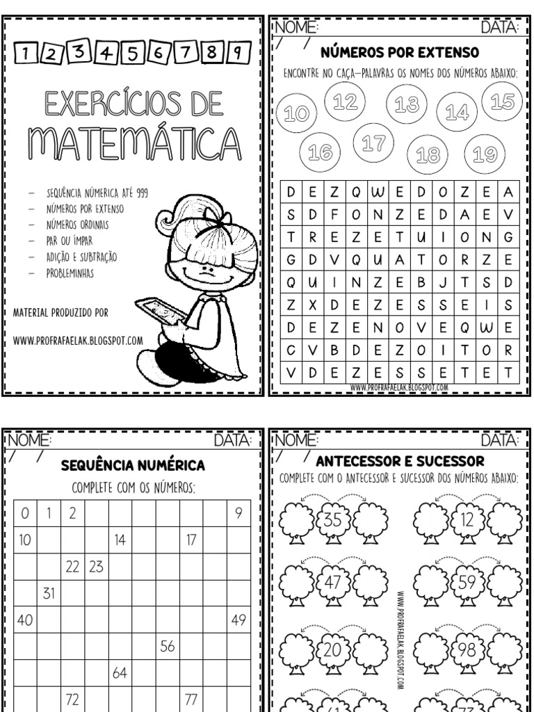 Atividades de Matematica | PDF | Matemática