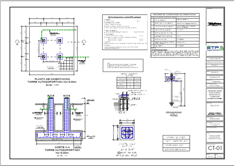 Cimentación de torre | PDF