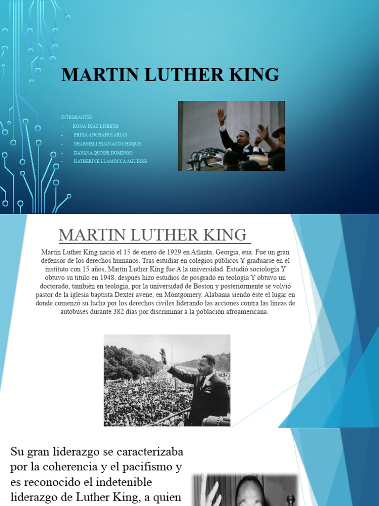 Legado de Martin Luther King Jr. | PDF | Martin Luther King hijo.