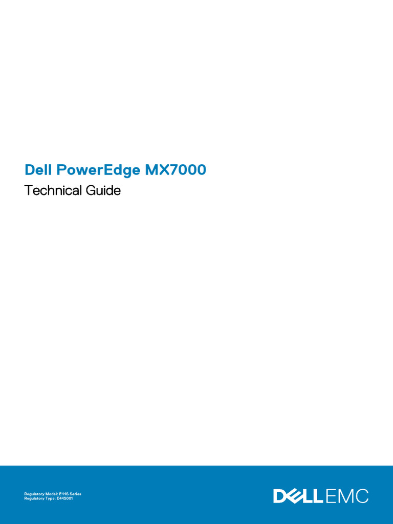 Dell PowerEdge MX7000 Technical Guide | PDF | Electrical Connector | Usb