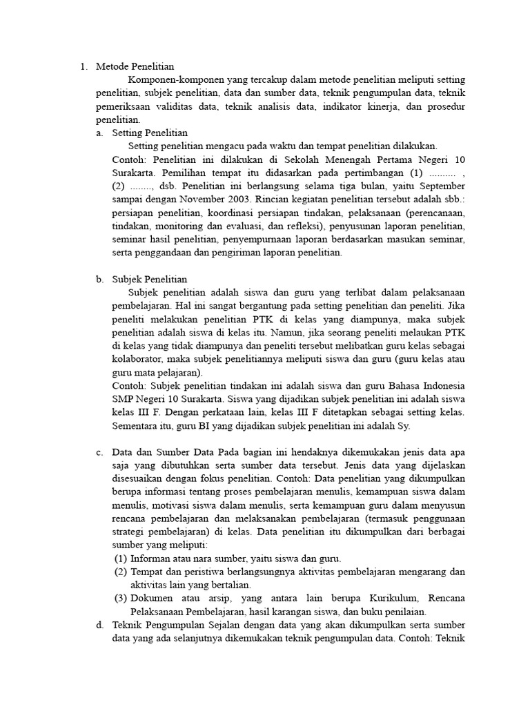 Metode Penelitian | PDF | Karier & Perkembangan