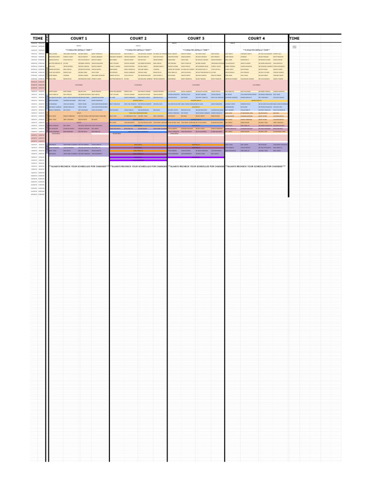 Schedule Bracketing | PDF