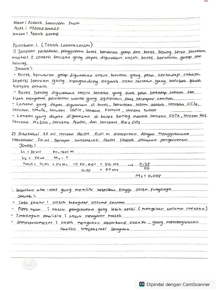 TG-B - Aldrich Samudera Putra - REGU-A - 23000 | PDF