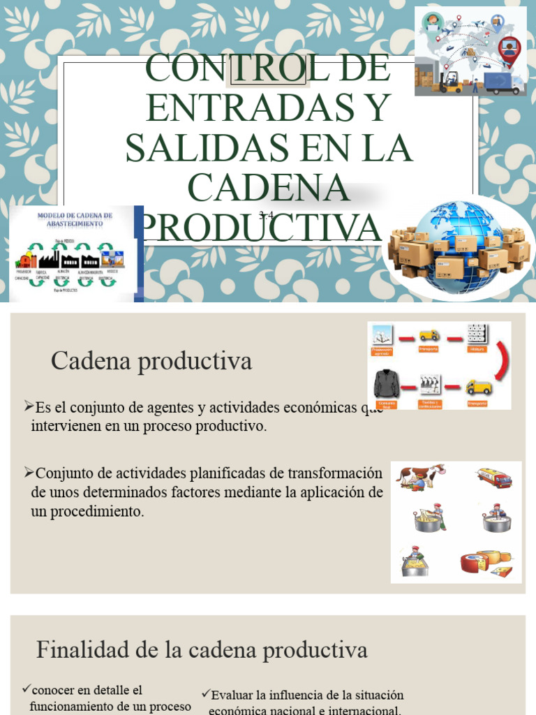 Control de Entradas y Salidas en La Cadena | PDF | Business | Cadena de ...